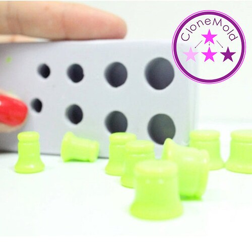 Plug Gauge Saddle Mold Ear Piercing Silicone Rubber Mold 10g - Etsy