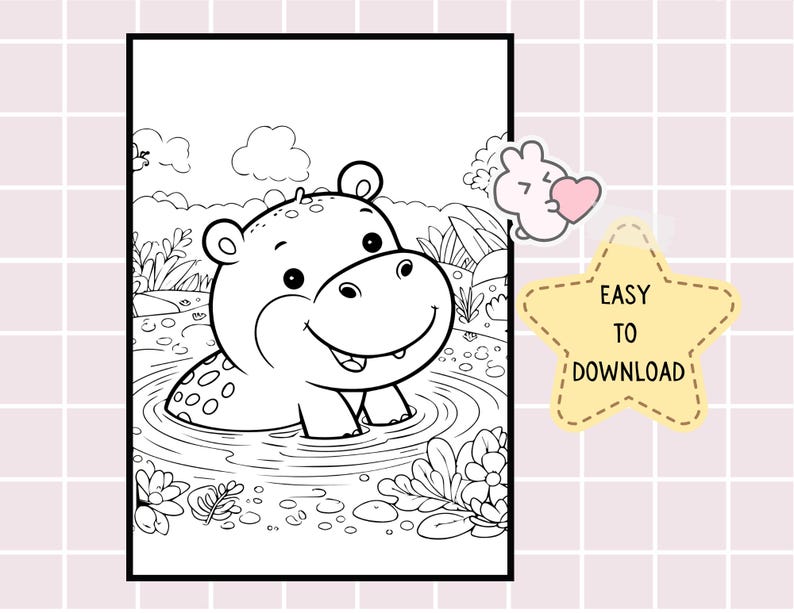 50 Cute Baby Animals Coloring Pages for Kids Animal Coloring Pages Kids ...