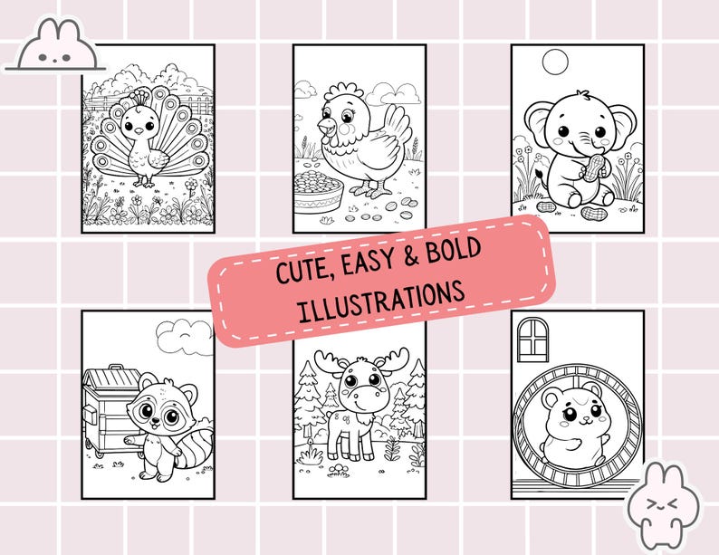 50 Cute Baby Animals Coloring Pages for Kids Animal Coloring Pages Kids ...