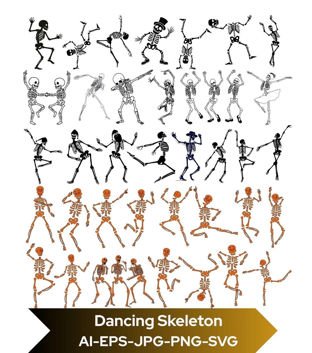 Skeleton Svg Bundle,skull Svg,dance Svg,skull Skeleton Hand Svg,png,eps ...