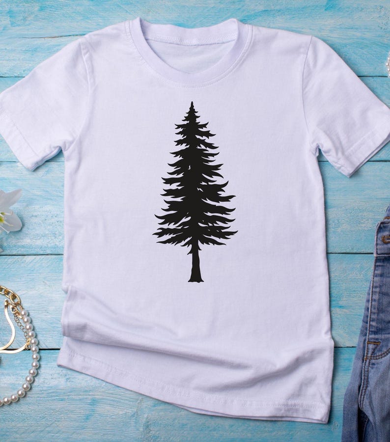 Evergreen Tree SVG Bundle, Pine, Fir, Forest Stencil (commercial Use ...