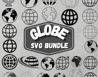 Globe Svg Bundle, World Globe Svg, Globe Png, World Map Svg, Glob Svg ...