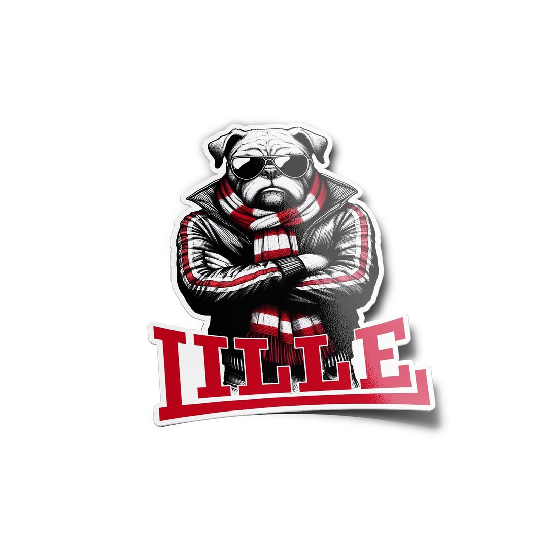 Pack of STICKERS STICKERS Bulldog Proud - Supporter Lille Ultras ...