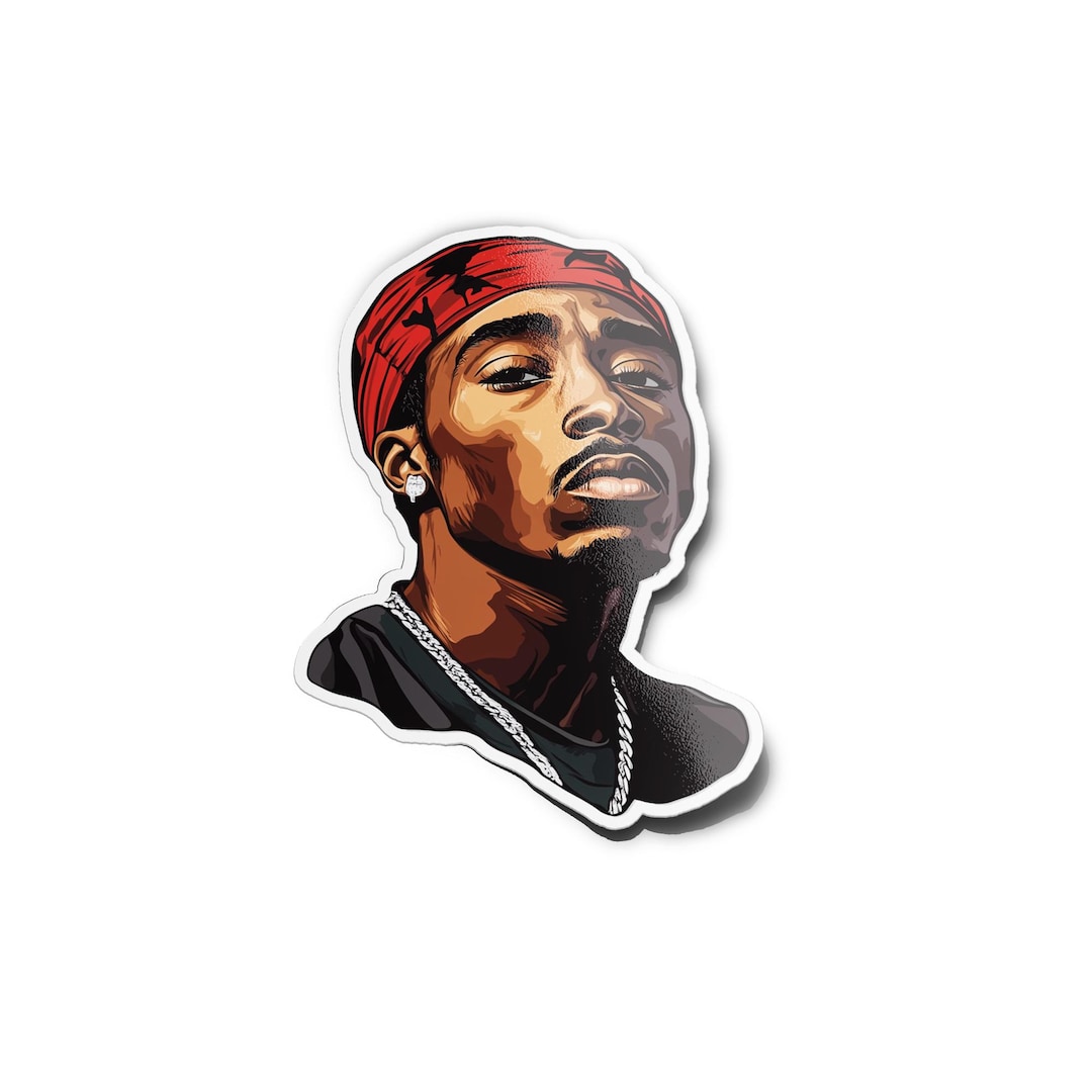 STICKERS PACK Tupac Shakur 2pac Water & UV Resistant Legendary Rapper ...
