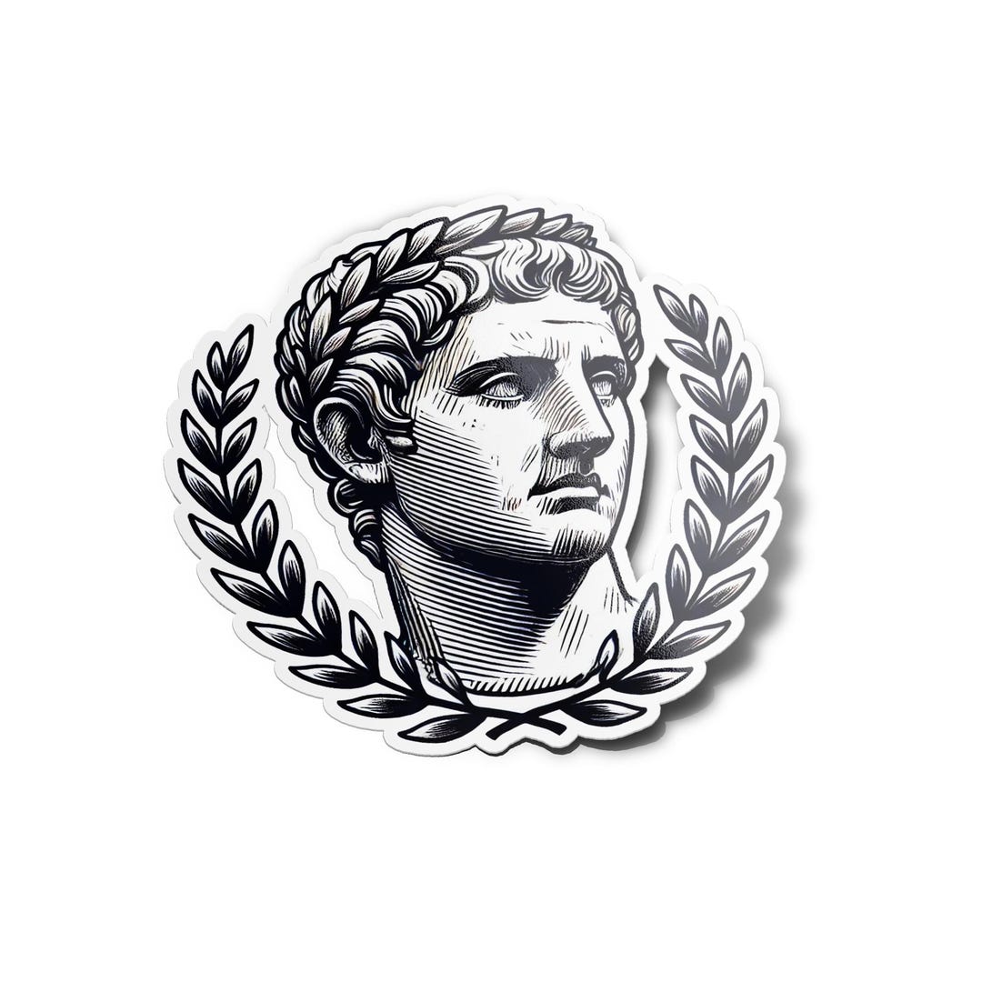 STICKERS PACK Vinyl Stickers Julius Caesar Bust of the Roman Emperor ...