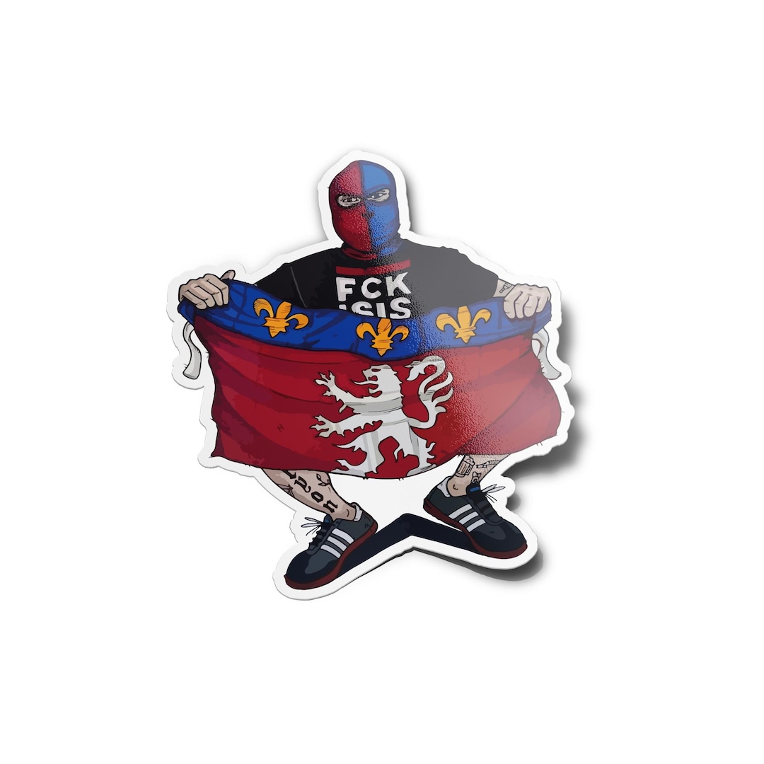 PACK STICKERS STICKERS Lyon Hooligans Olympique Lyonnais Vintage Vinyl ...