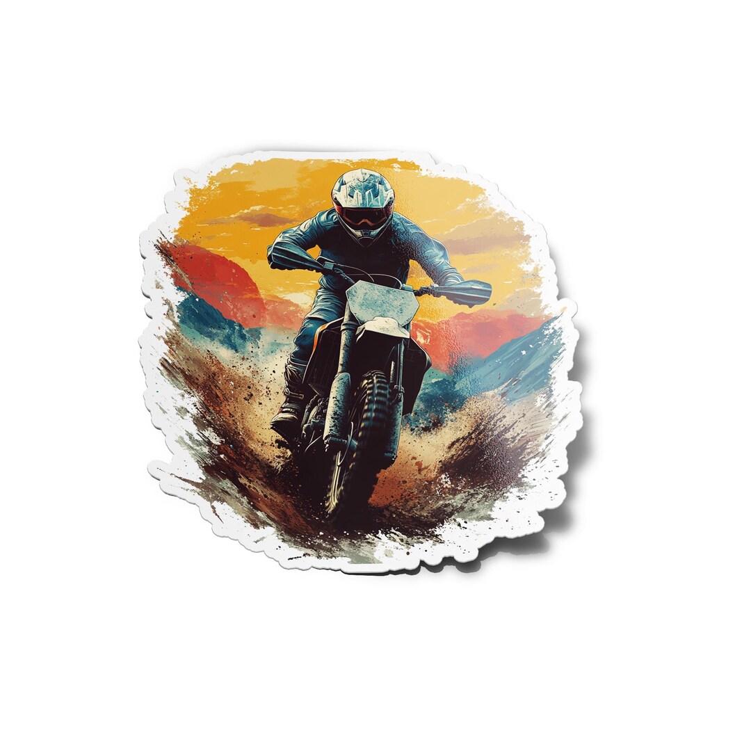 PACK OF STICKERS Vinyl Motocross off Road Water Resistant UV Dirt Bike ...