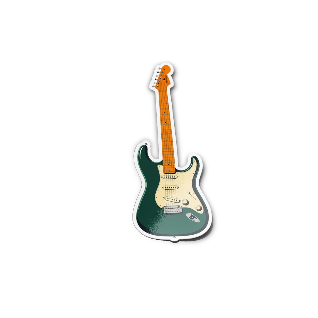 PACK OF STICKERS STICKERS Vinyl Electric Guitar Stratocaster Water ...