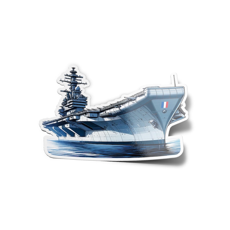 Stickers Vinyl Decals Aircraft Carrier Charles De Gaulle French Naval ...