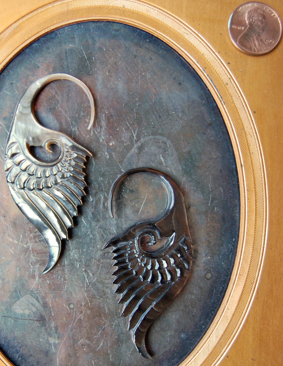 8 Gauge Ear Plugs Grey Skies - Etsy