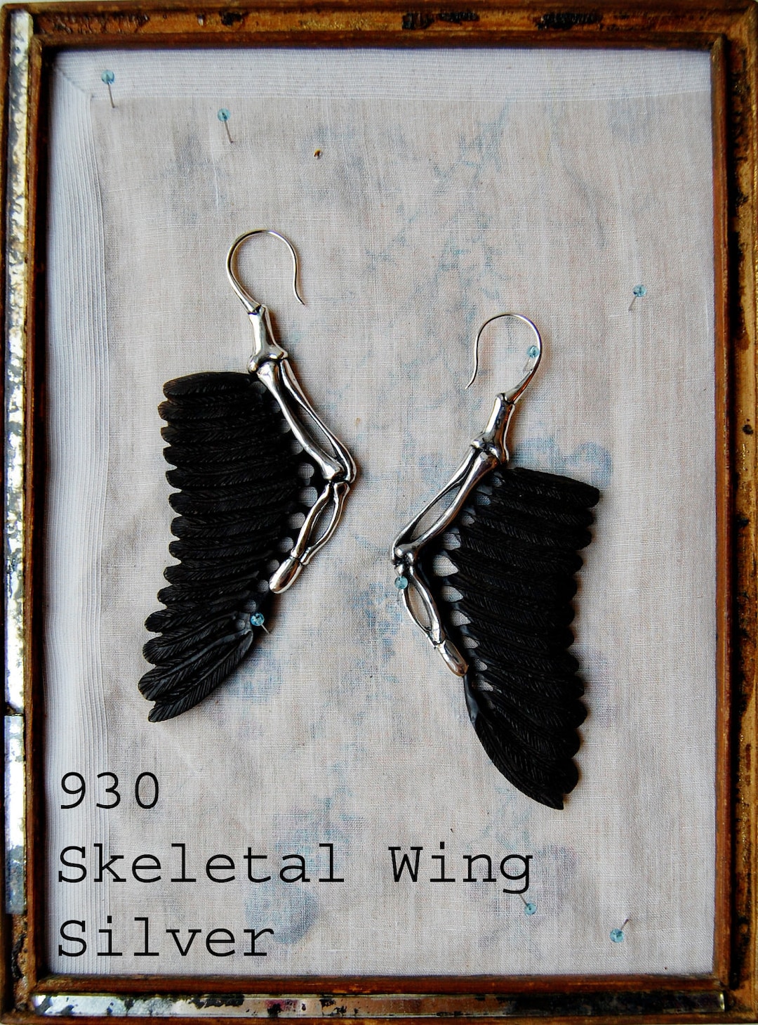Skeletal Wing Silver - Etsy