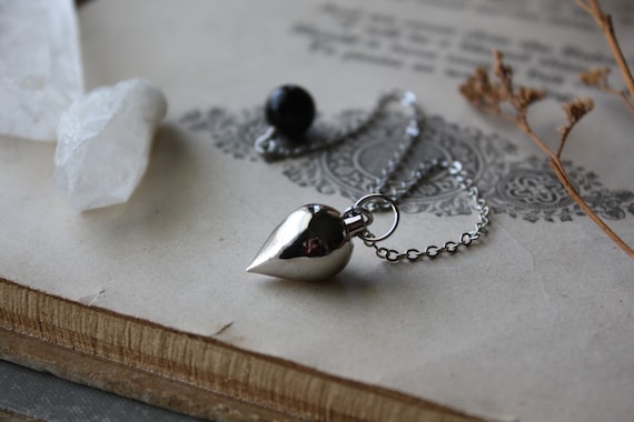 Silver Crystal Pendulum - Etsy