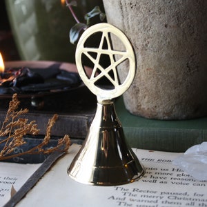 Pentagram Brass Altar Bell - Etsy