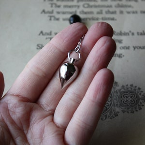 Silver Crystal Pendulum - Etsy