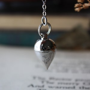 Silver Crystal Pendulum - Etsy