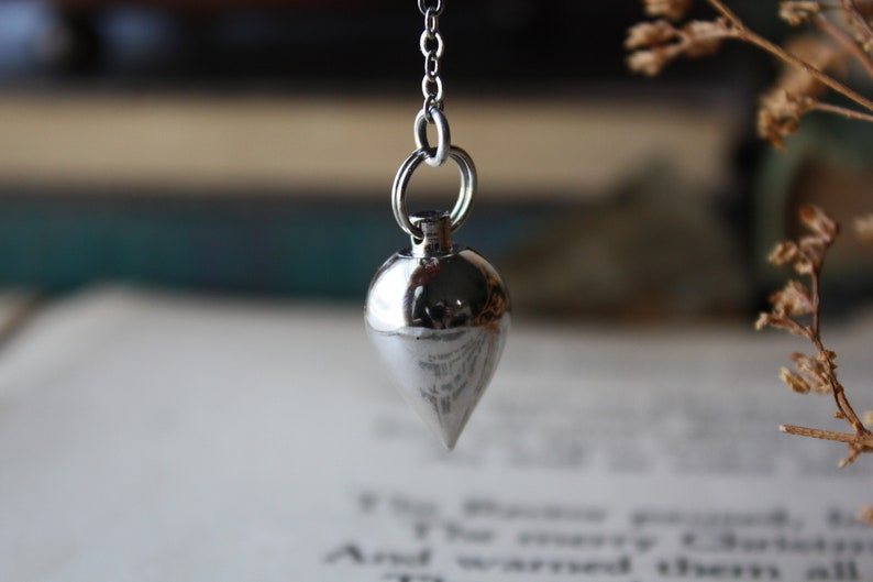 Silver Crystal Pendulum | Etsy