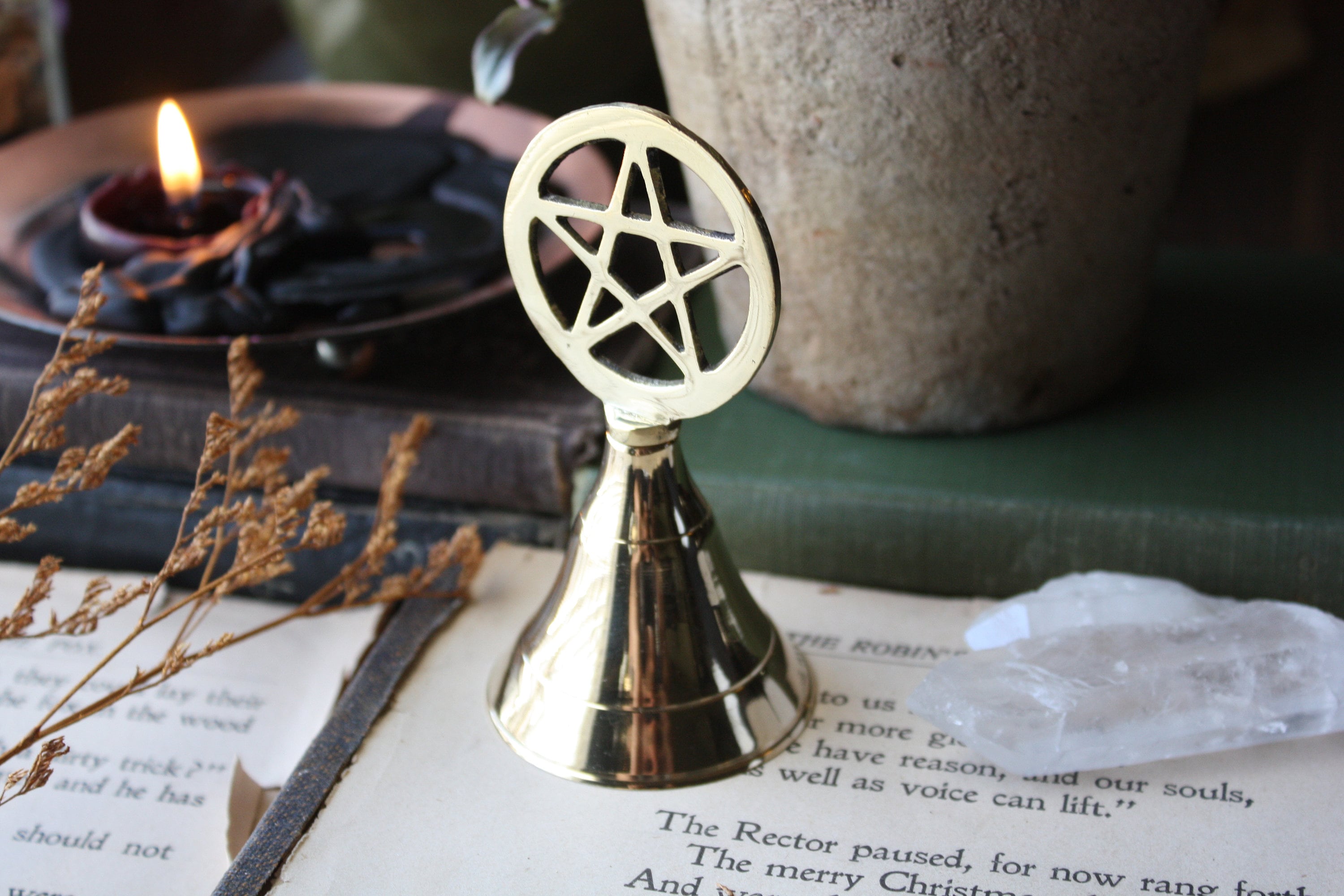 Pentagram Brass Altar Bell | Etsy