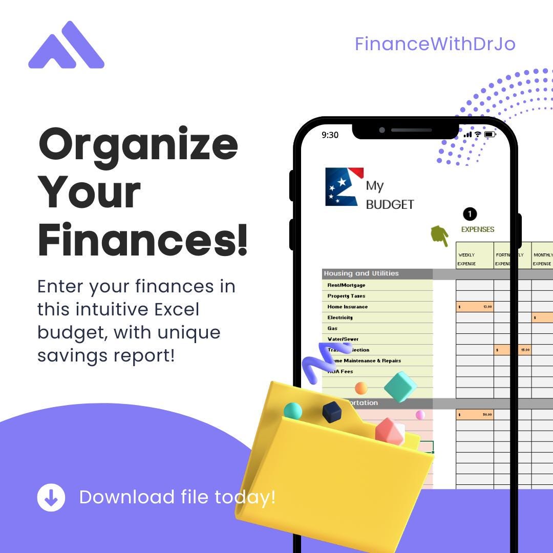 Uber Simple Personal Budget Spreadsheet - Etsy