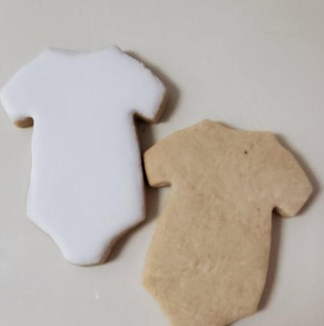 Iced or Plain Baby Onsie Sugar Cookies - Etsy