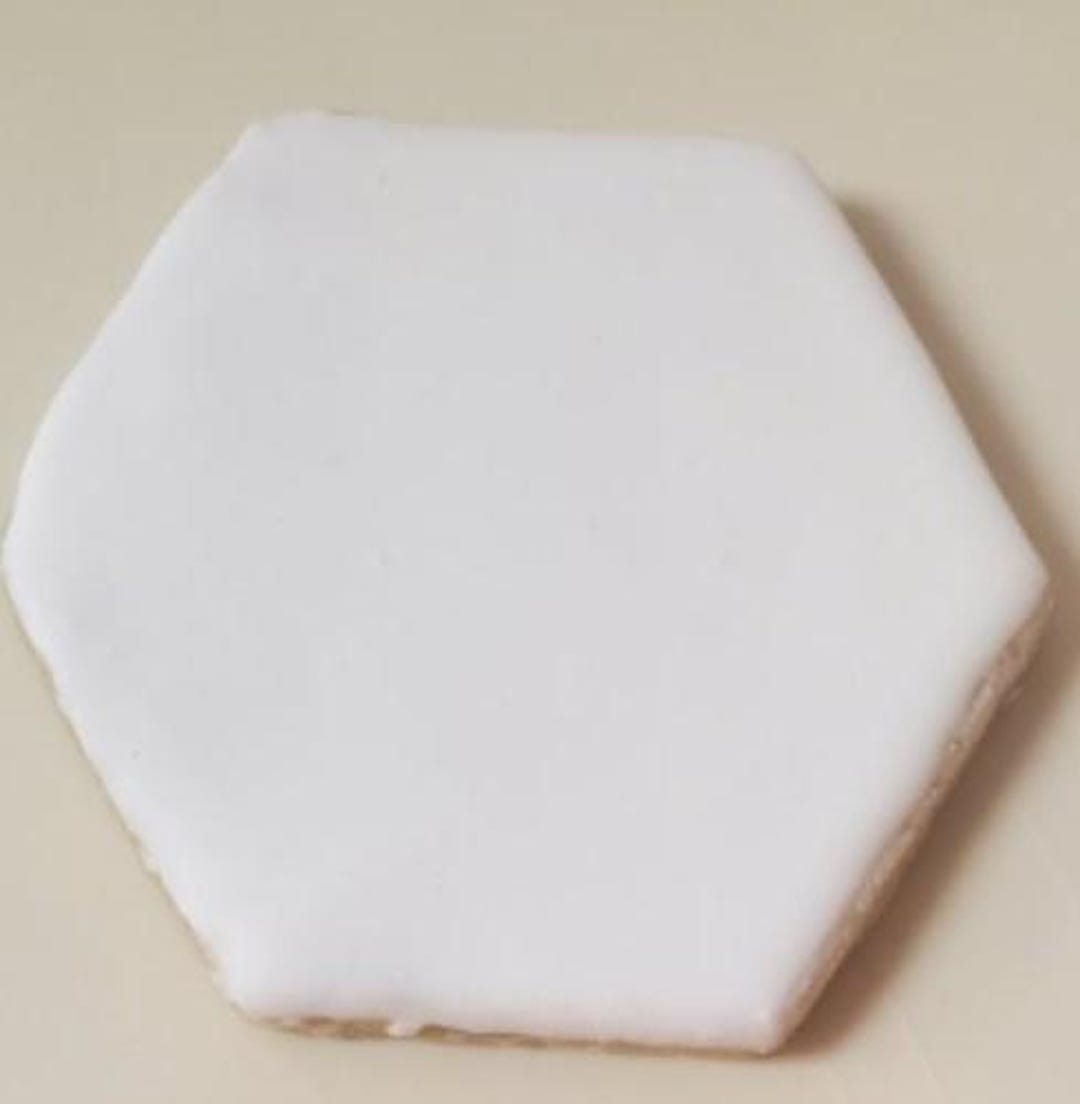 Iced or Plain Hexagon Sugar Cookies - Etsy