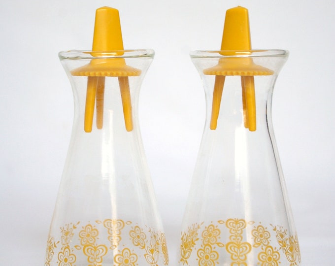 Glass Pyrex Salt and Pepper Shakers - Etsy