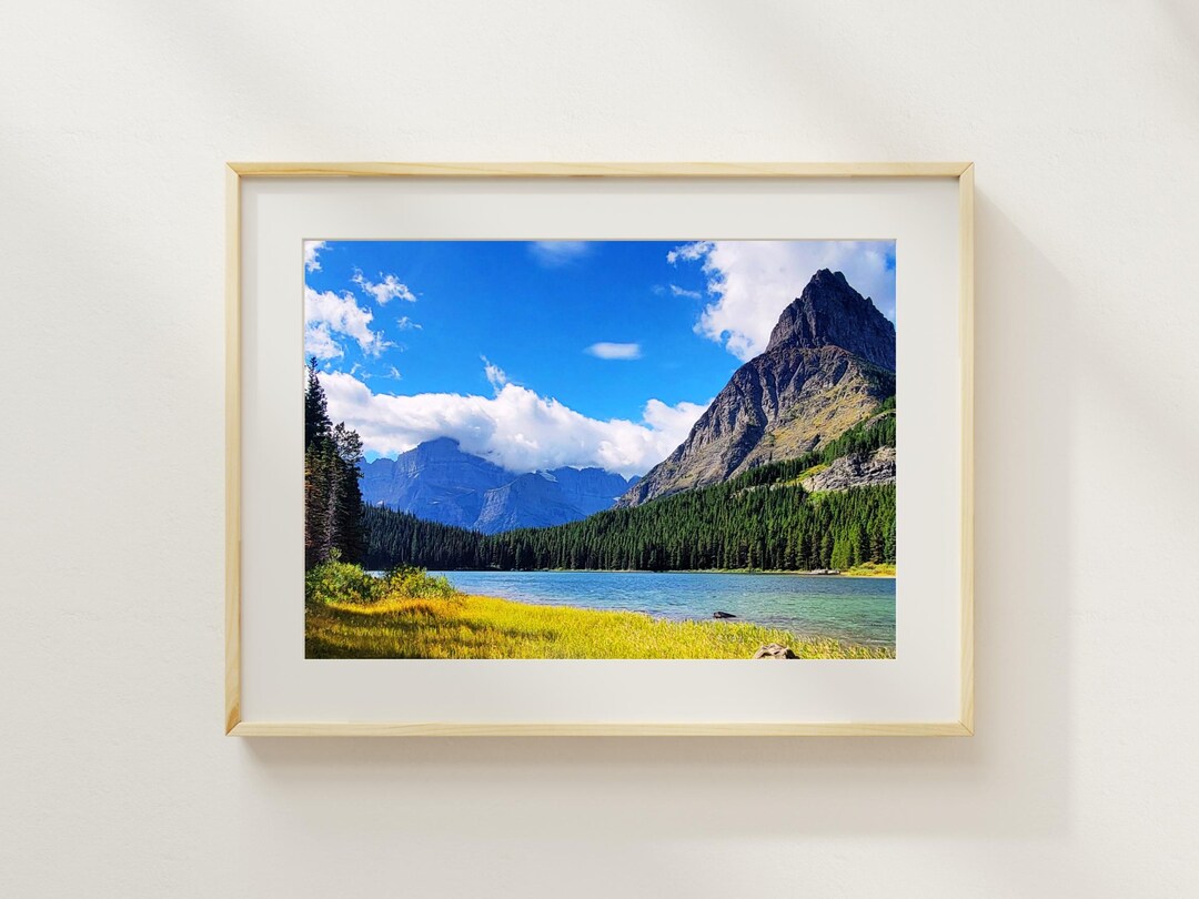 Lake Josephine Photography Digital Download, Montana Wall Art, Lake ...