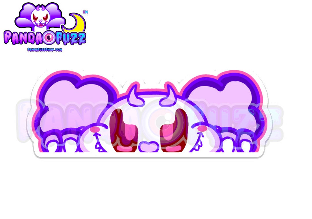 Vampanda Peeking Sticker - Etsy
