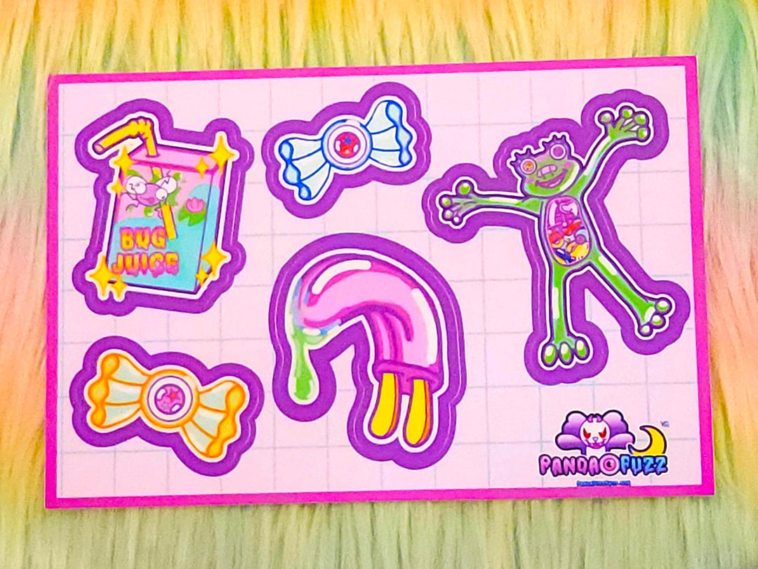 Dissected Frog Candy Gore Sticker Sheet - Etsy