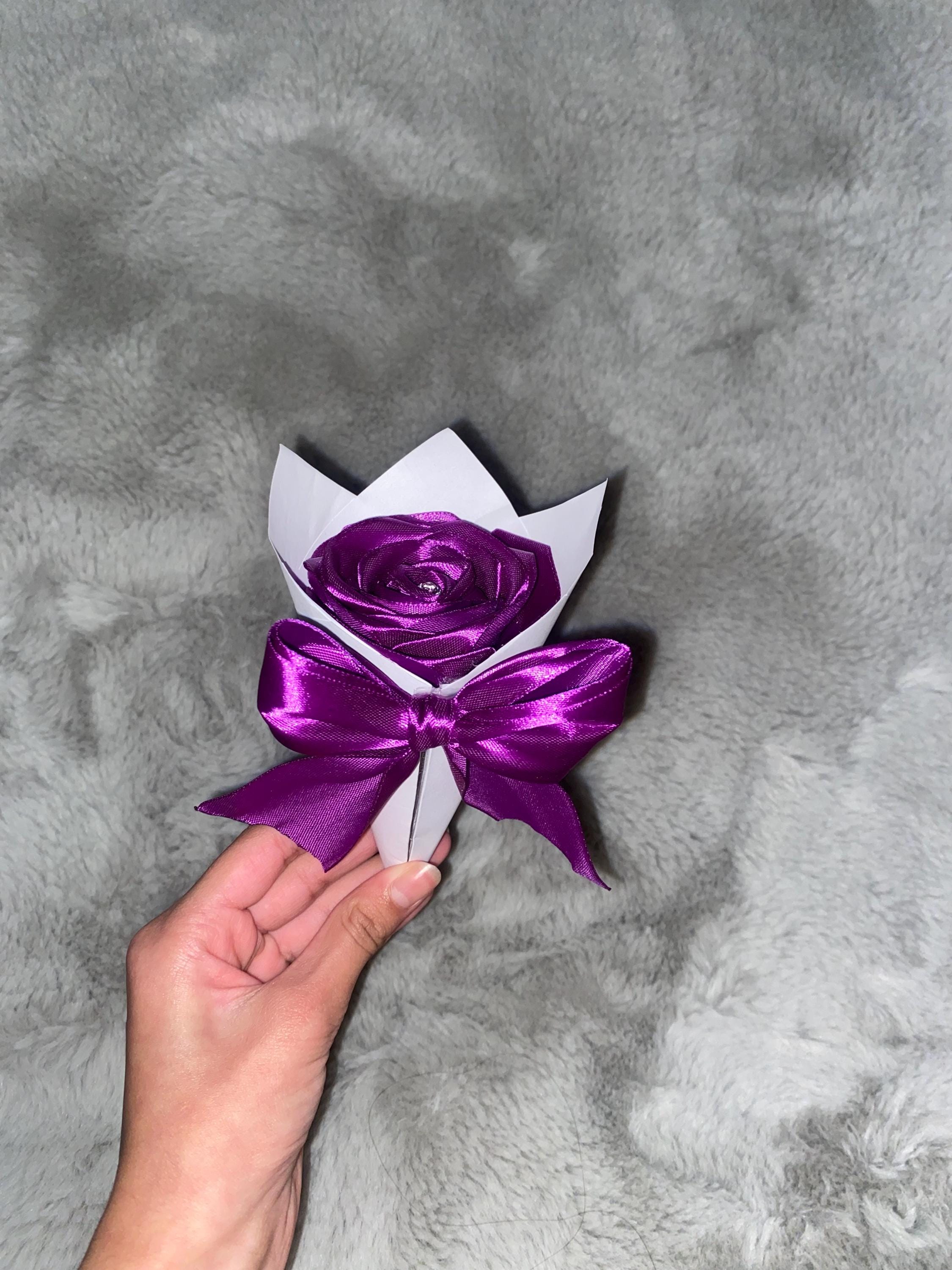 Eternal Ribbon Flower - Singular Flower - Etsy