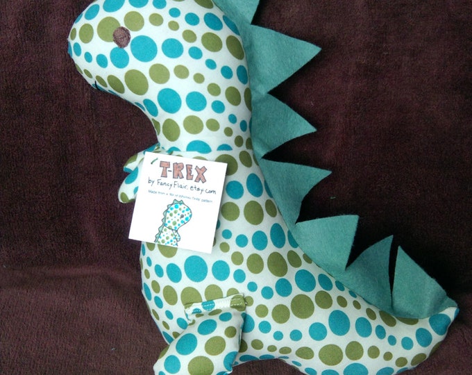 Rexy the T-rex Stuffed Toy - Etsy