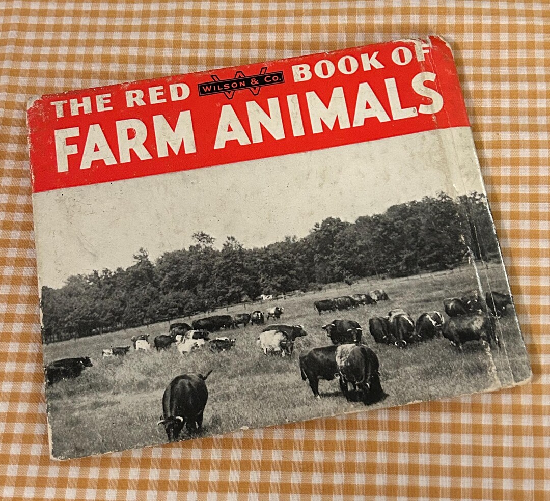 The Red Book of Farm Animals - Etsy