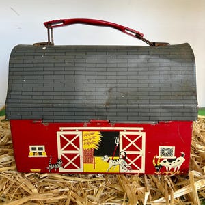 Vintage Thermos Brand Barn Lunchbox - Etsy