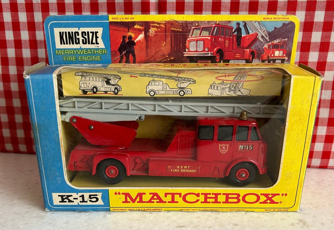 Vintage Matchbox K15 Merryweather Fire Engine - Etsy