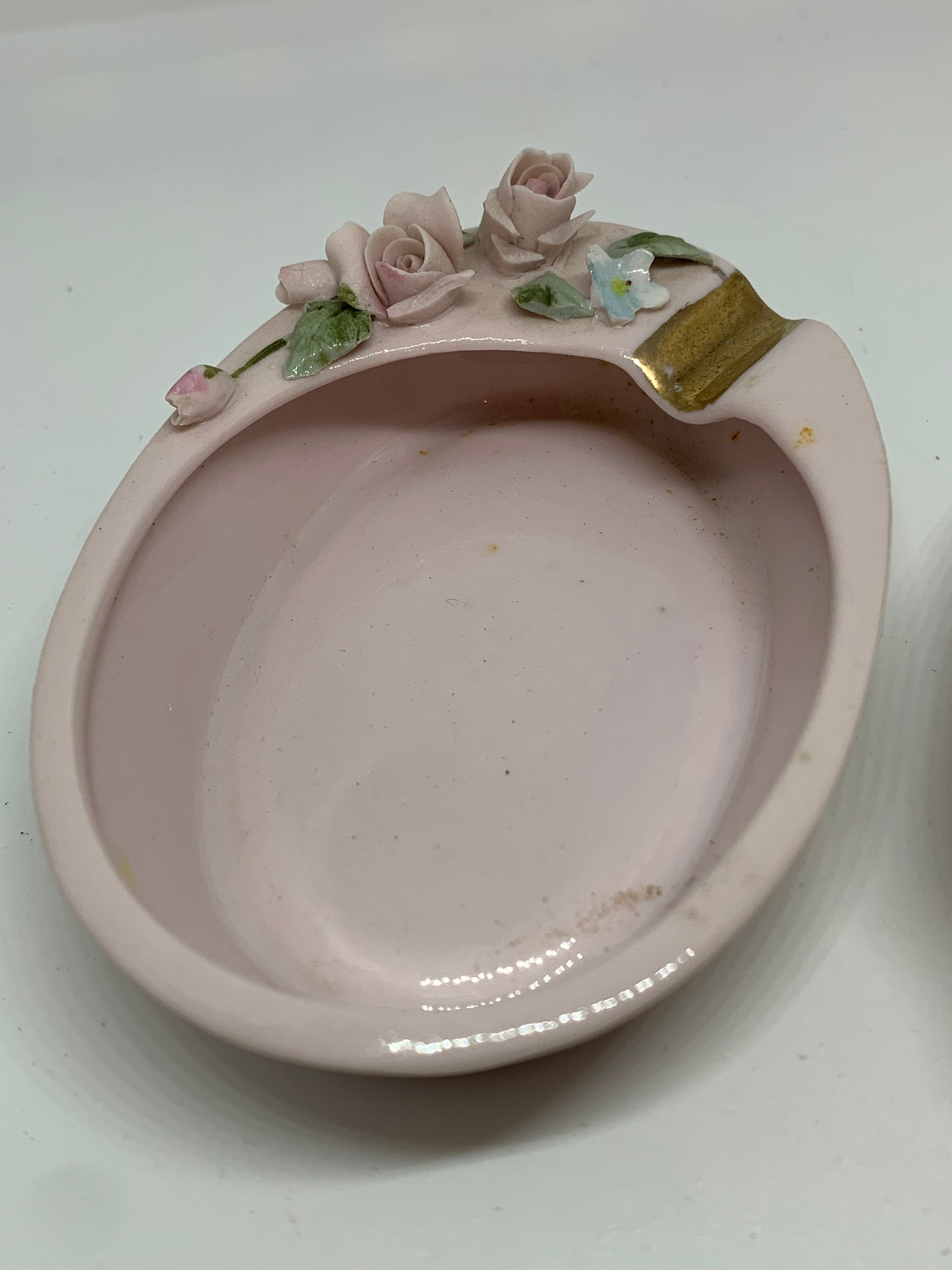 Vintage Lefton Pink Ashtrays - Etsy