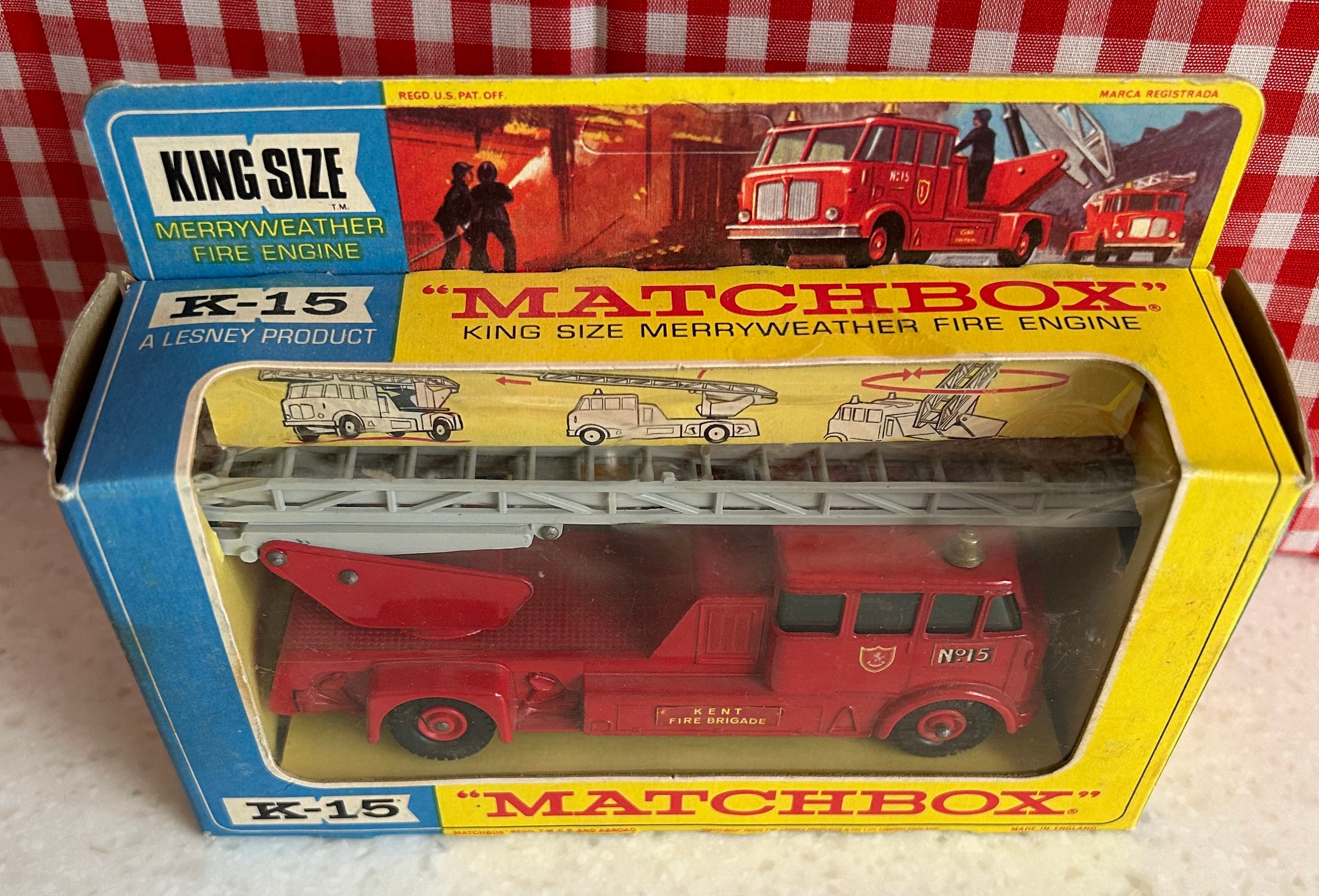 Vintage Matchbox K15 Merryweather Fire Engine - Etsy