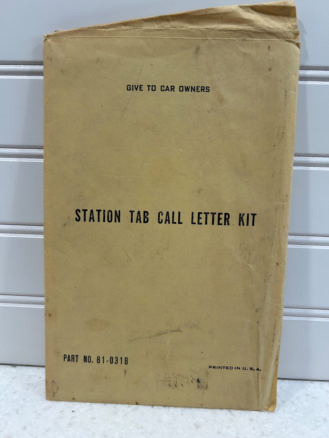 Vintage Radio Station Call Letter Tab Kit - Etsy