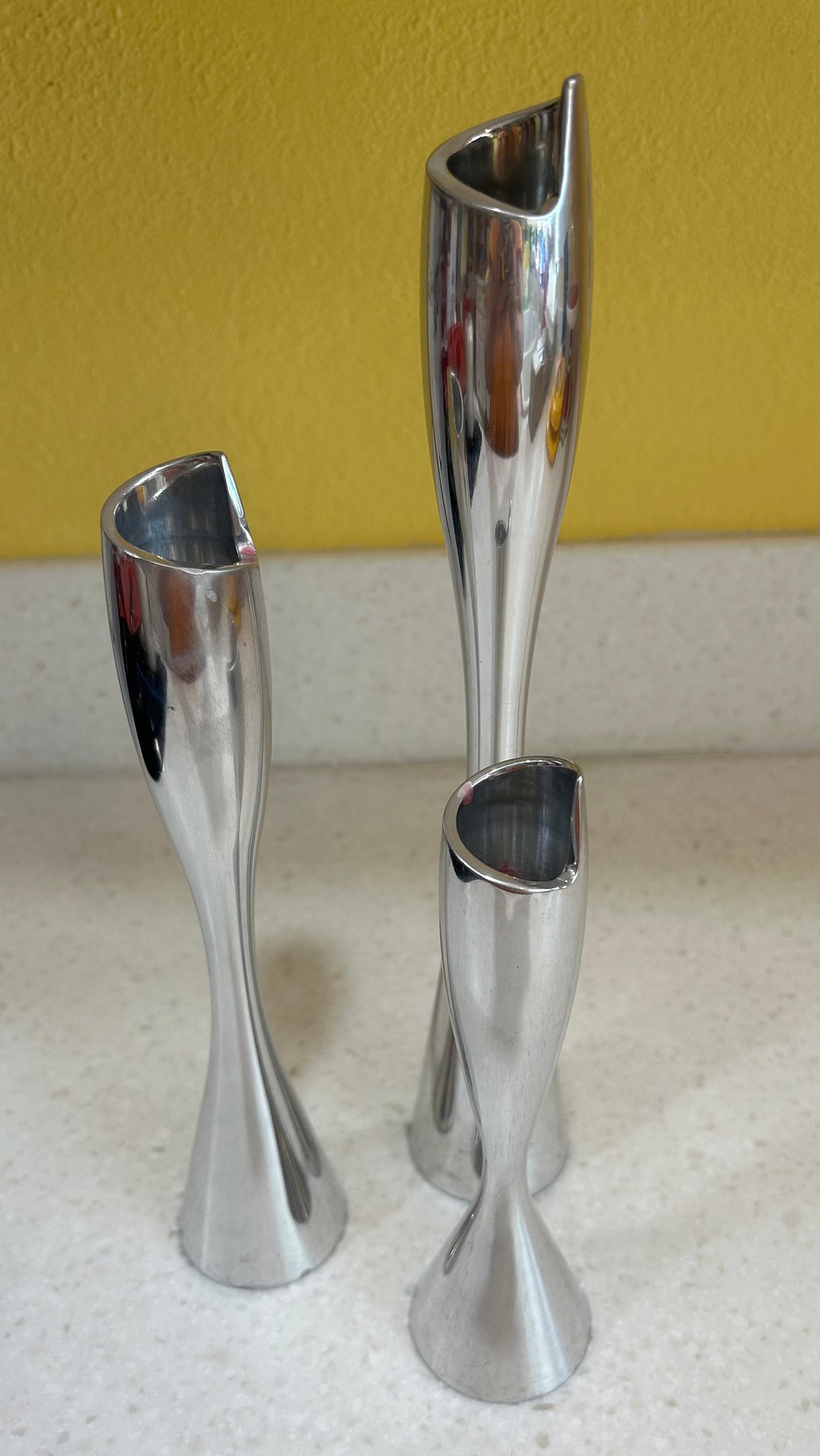 Vintage Nambe’ Candlesticks - Etsy