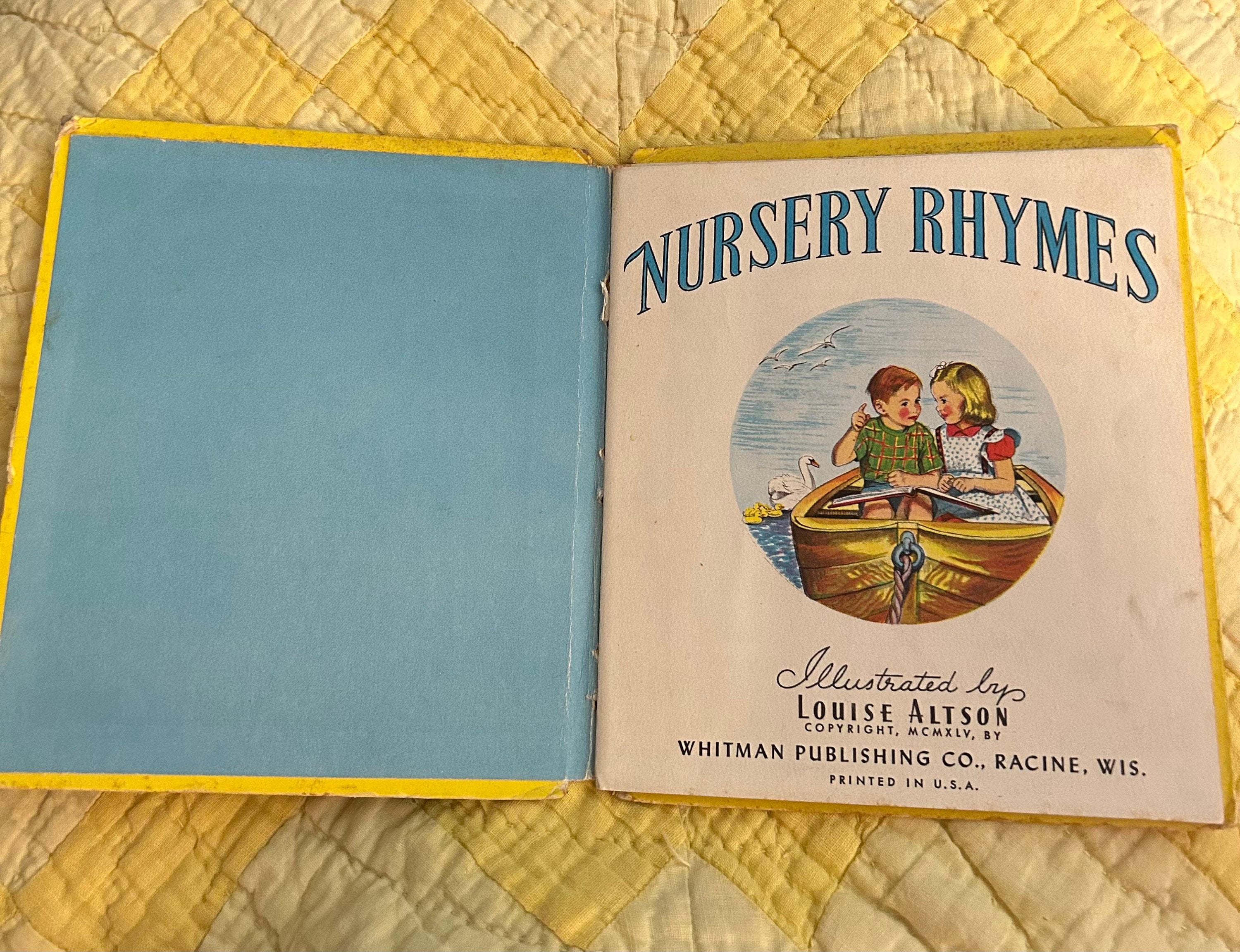 Vintage Nursery Rhymes Book - Etsy