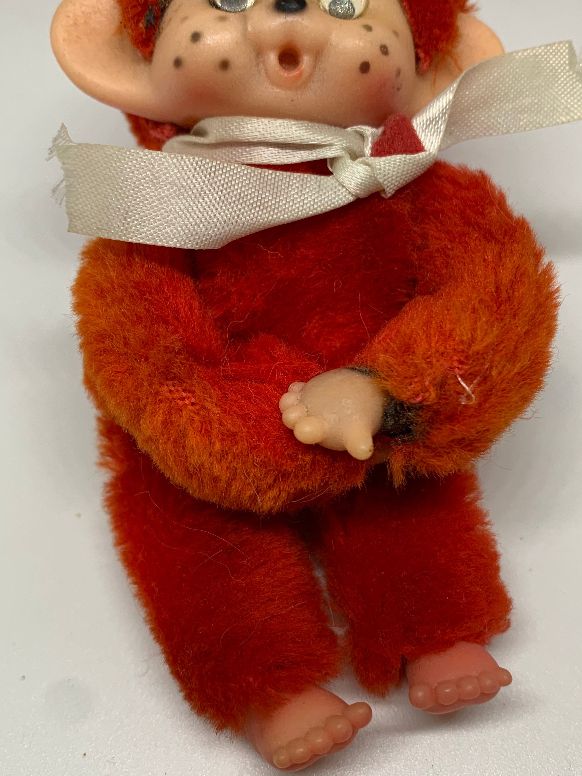 Vintage Red Monchichi Doll - Etsy