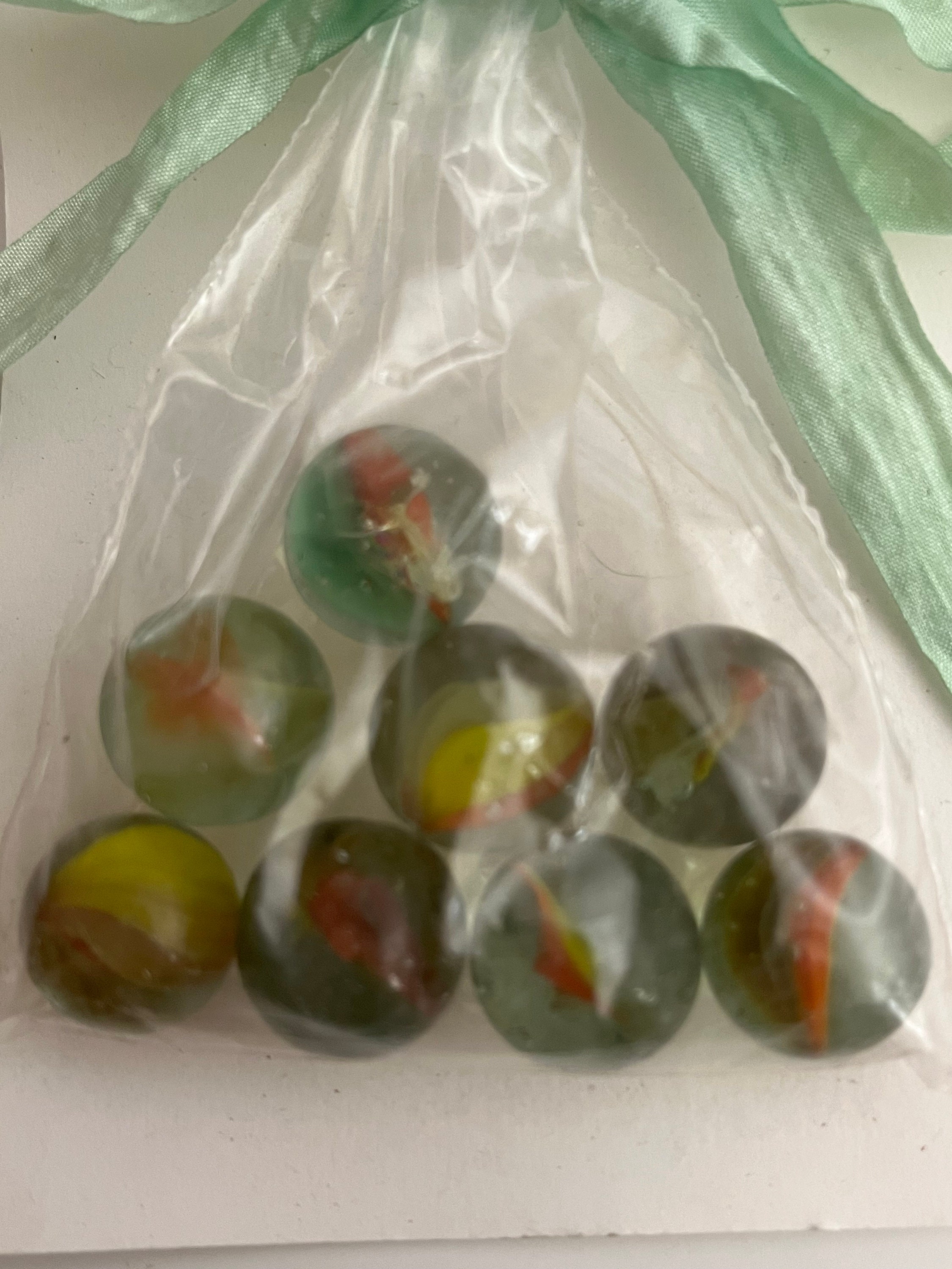 Vintage Glass Marbles Set of 8 - Etsy