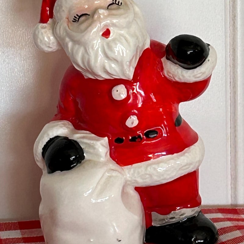 Ceramic Santa - Etsy