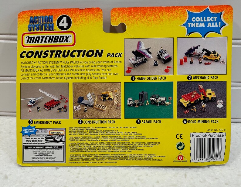 Vintage Matchbox Construction Action System 4 - Etsy