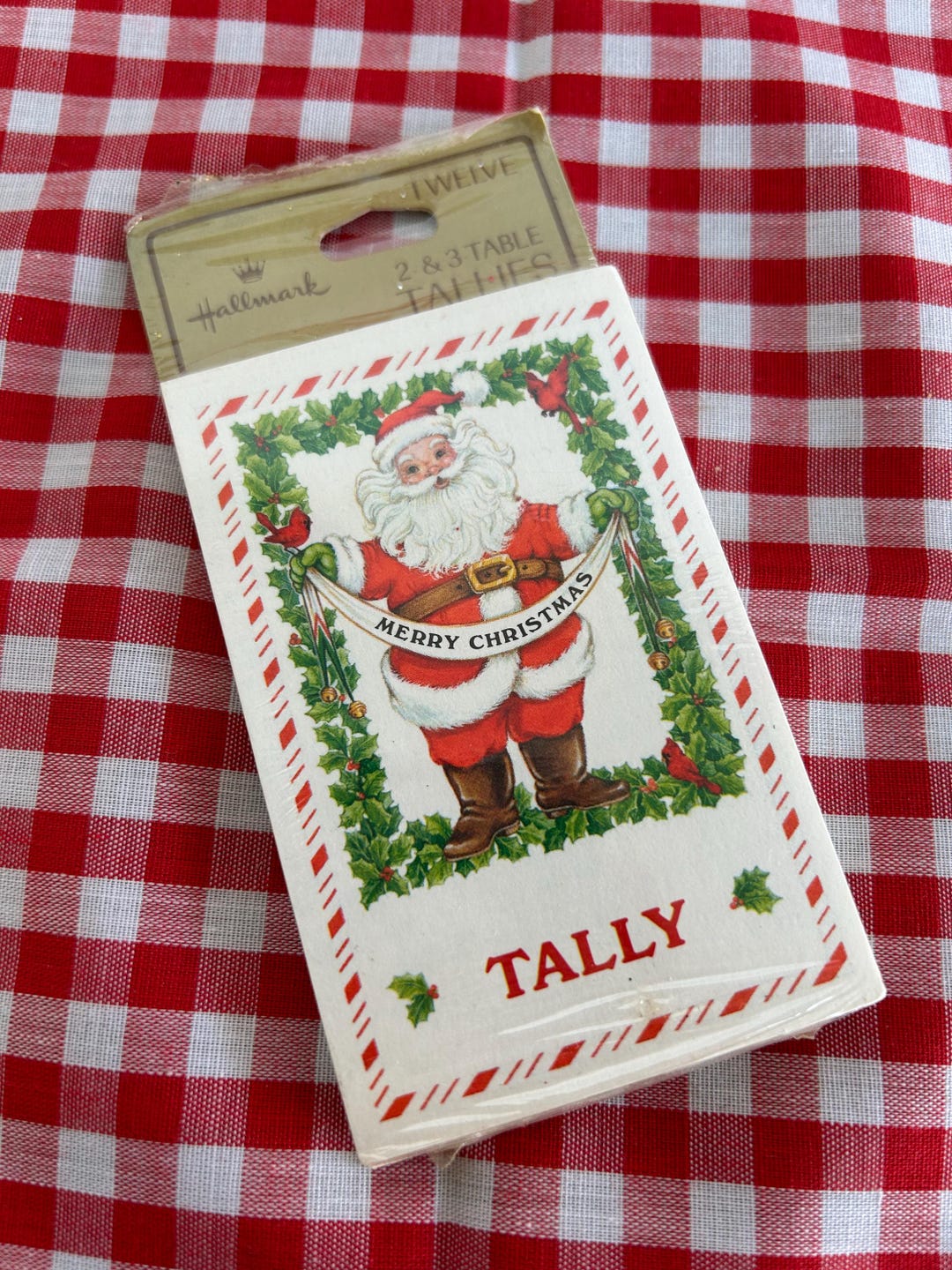 Vintage Hallmark Christmas Tally Cards - Etsy