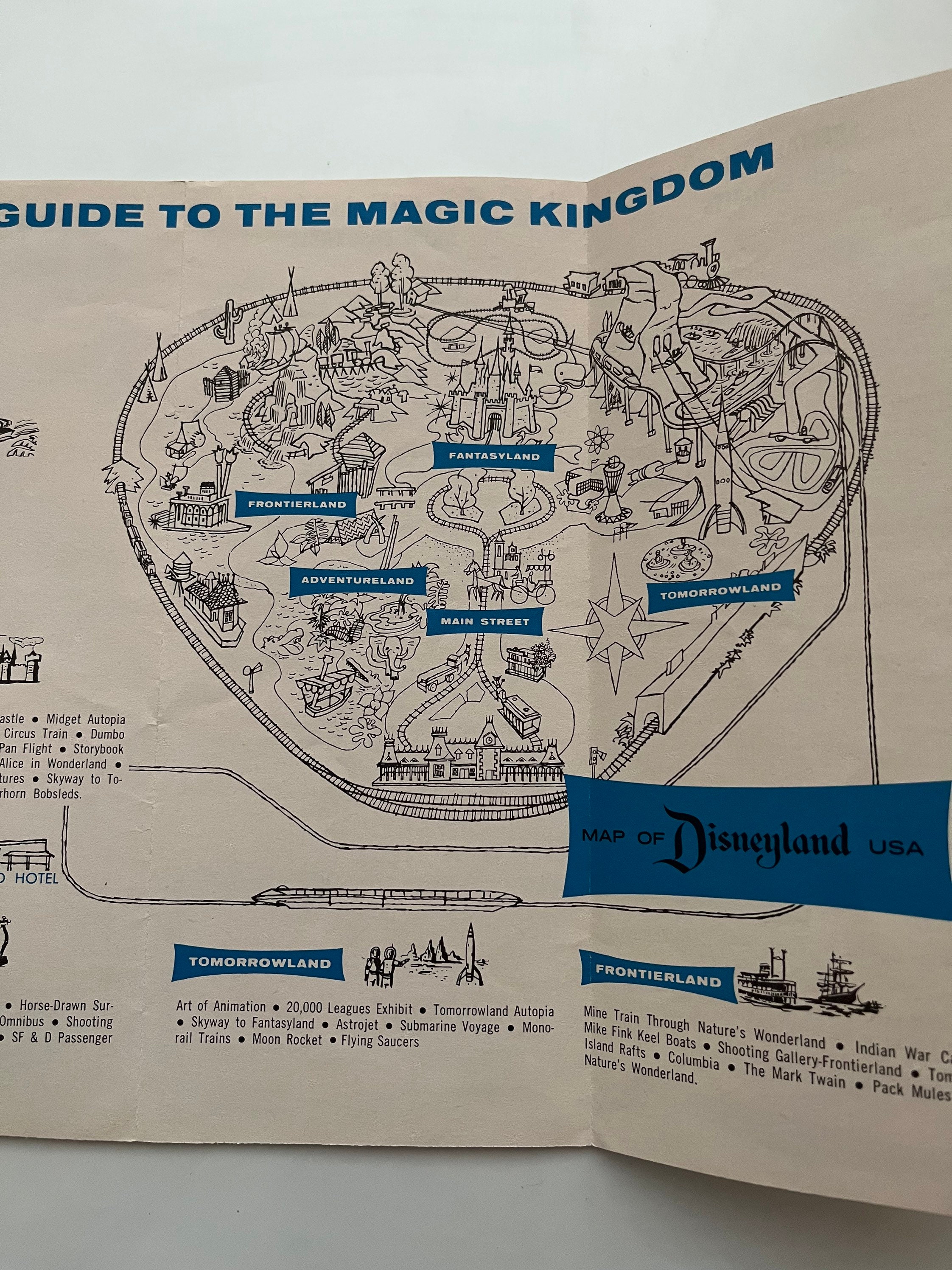 1961 Welcome to Disneyland Brochure - Etsy