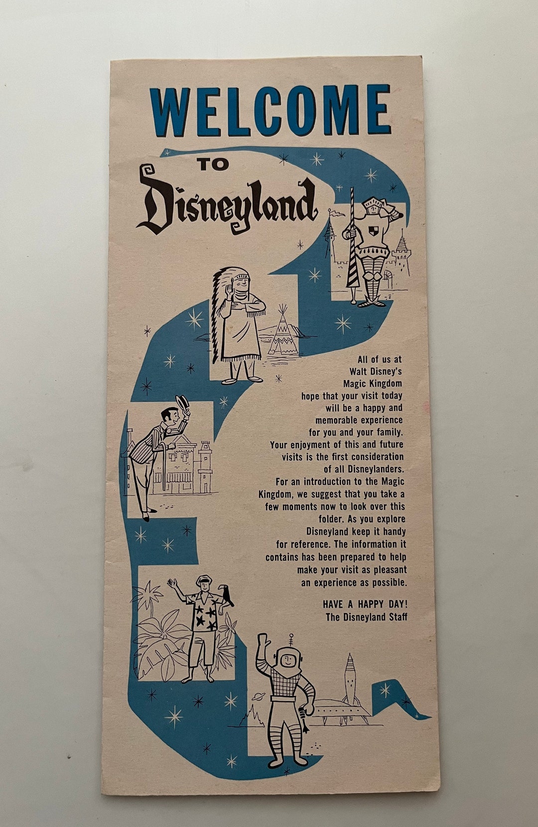 1961 Welcome to Disneyland Brochure - Etsy