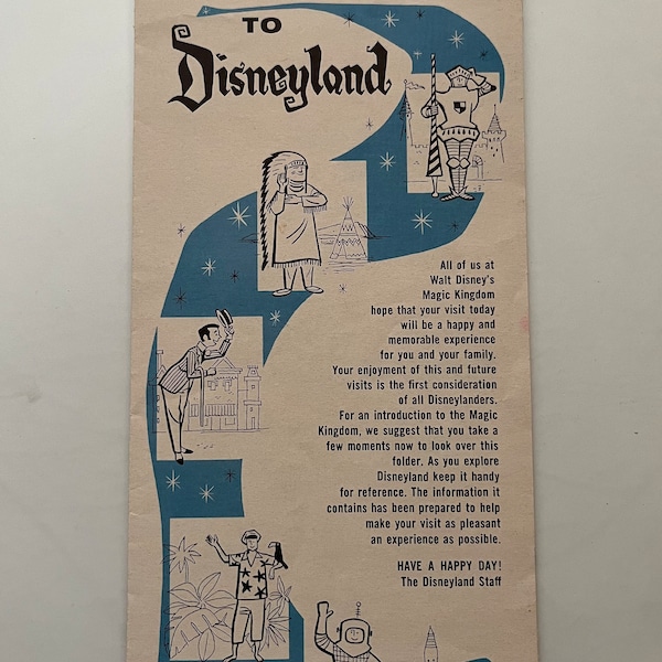 Disneyland Brochure - Etsy