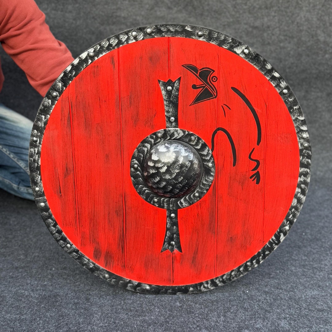 Ragnar Lothbrok Authentic Battleworn Viking Shields - Medieval LARP ...