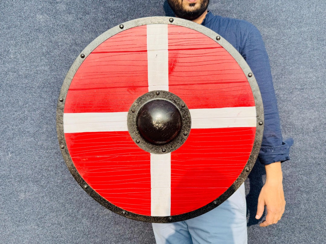 Medieval Wooden Viking Shield - Viking Warrior Shield - Authentic ...
