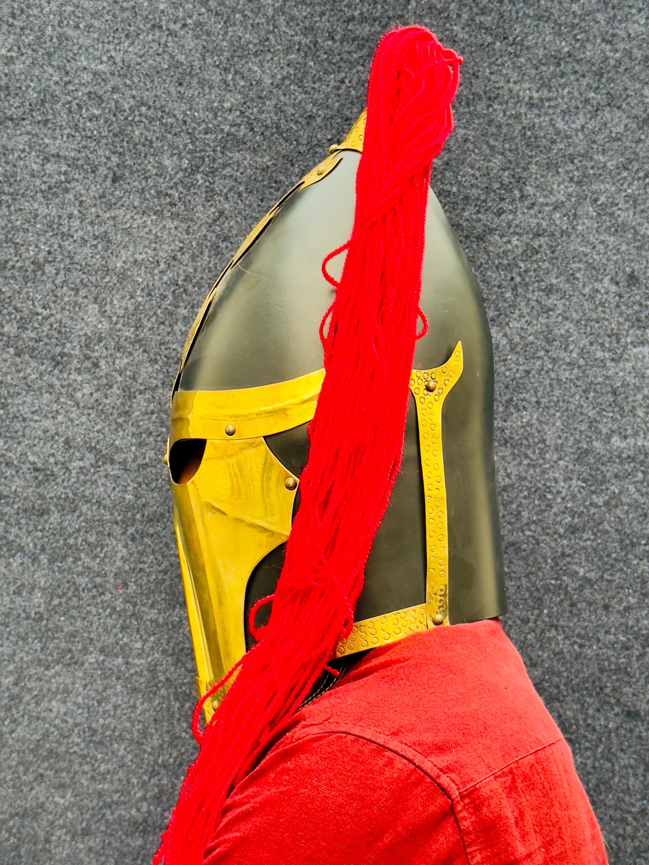 Medieval Knight Battle Helmet -knight Helmet With Battle Top - Fully ...