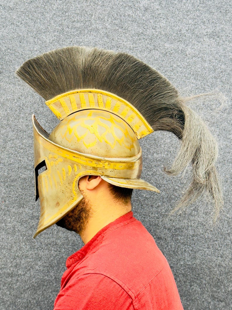 Medieval Knight Leonidas Helmet - 300 Movie Greek Helmet - Spartan ...